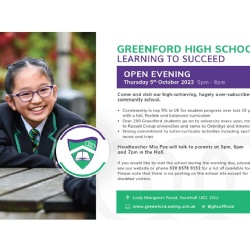 Greenford High School - Open Evening for prospective parents